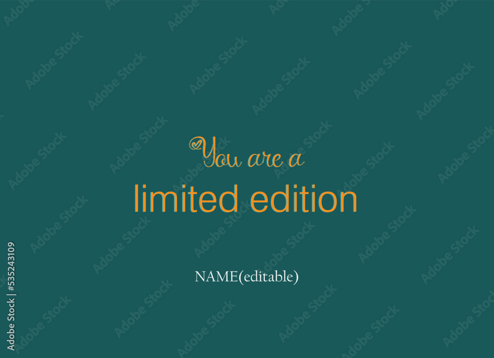 you are a limited person motivation vector illustration for cover pages ...