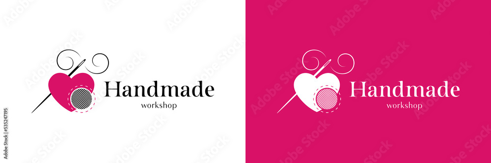 Lovely handmade symbol Stock Vector | Adobe Stock