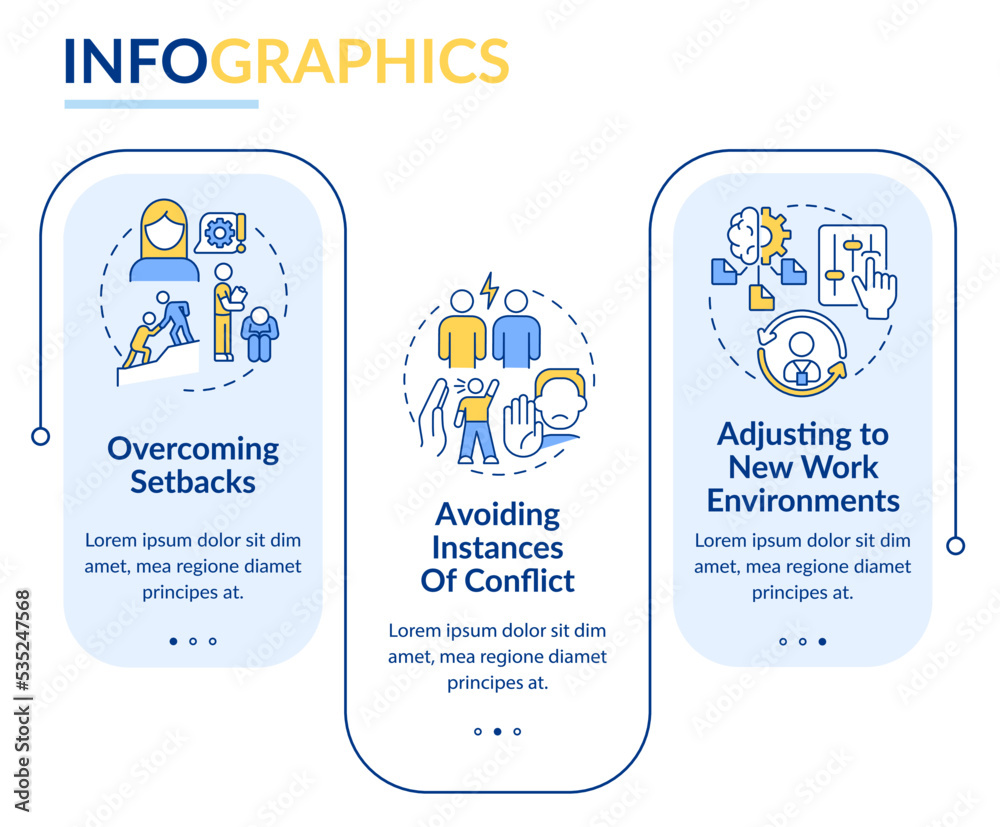 Profits of flexible workforce rectangle infographic template ...