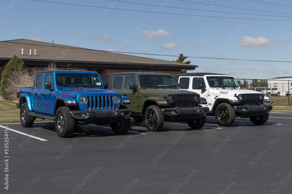 Jeep Gladiator display at a Stellantis dealer. The Jeep Gladiator ...
