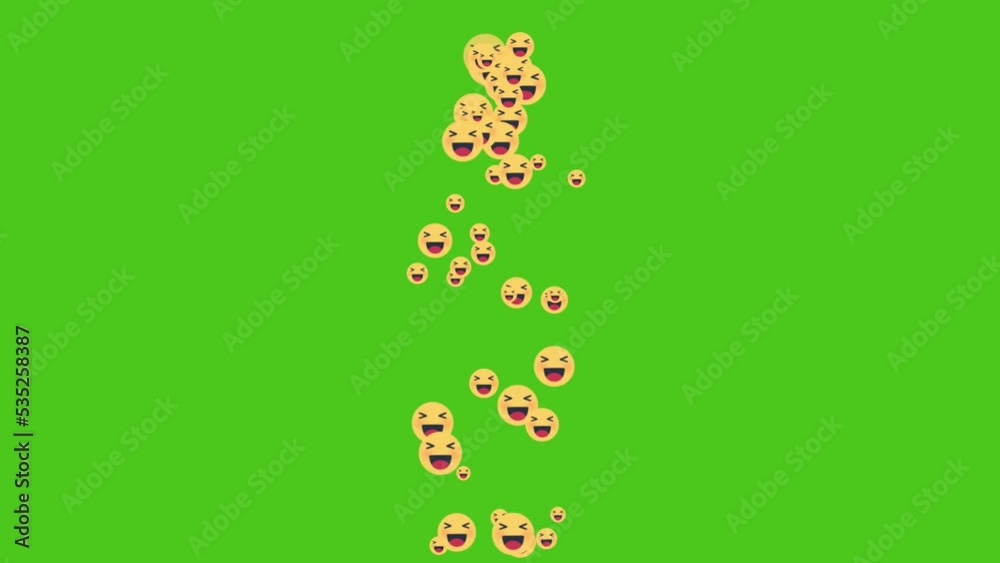 Laugh emotion icons animated emojis Social media icons symbol animation ...