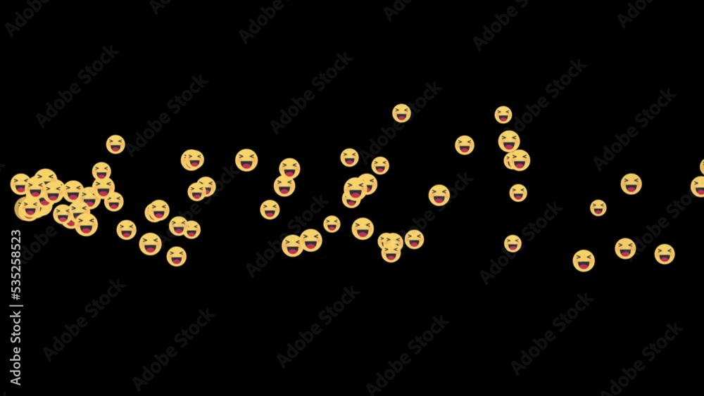 Laugh emotion icons animated emojis Social media icons symbol animation ...