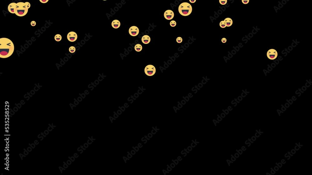 Laugh emotion icons animated emojis Social media icons symbol animation ...