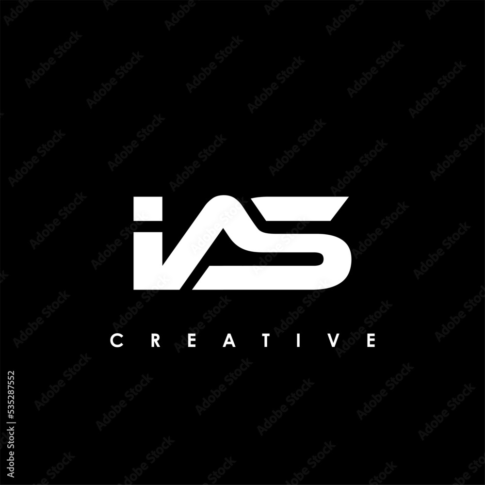 IAS Letter Initial Logo Design Template Vector Illustration Stock ...