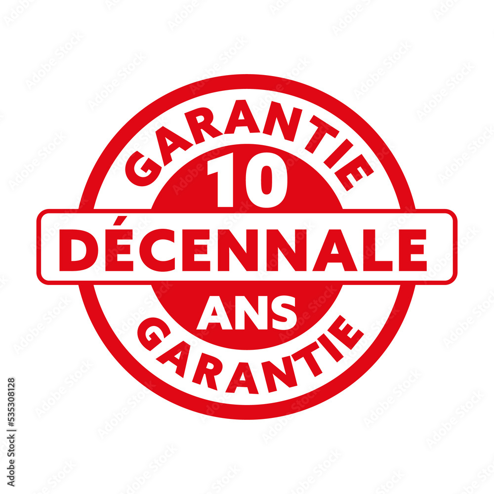 GARANTIE DECENNALE 10 ANS ARTISAN SPECIALISTE PNG Stock-Illustration ...