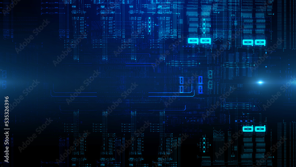 Technology background moving data array/Technological background data ...