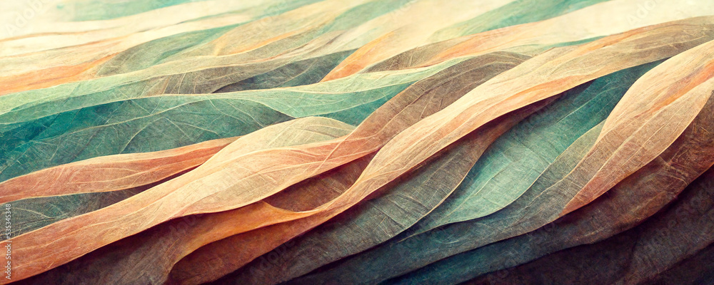 Soft layers in pastel colors as panorama background Stock Illustration ...