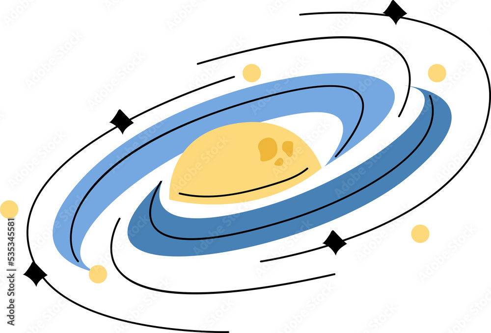 orbit astronomy space planet solar system clipart Stock Illustration ...