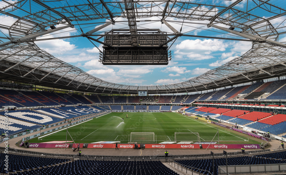 Inside the Niedersachsenstadion (known as Heinz-von-Heiden-Arena or HDI ...