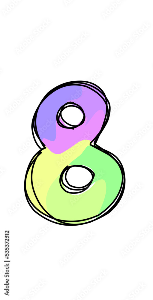 Paper number 8 letters. Realistic 3D multi layer papercut effect on ...