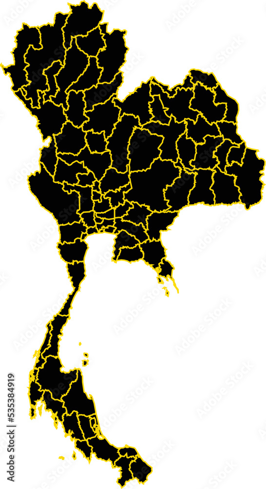 Map - Thailand , Map of Thailand,Vector illustration eps 10. Stock ...