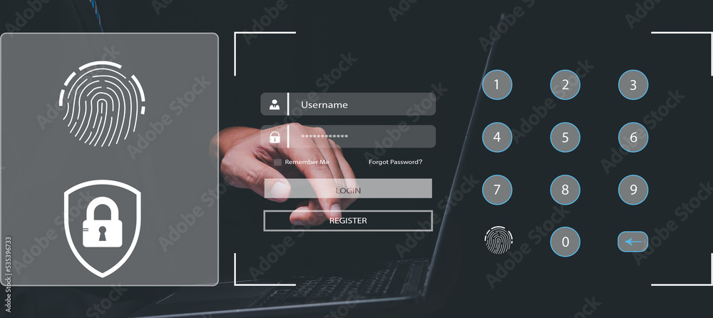 Security access with technology, Business security, Cyber security ...