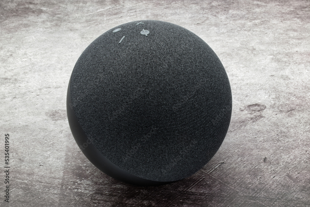 Bologna - Italy - September 14, 2022: Amazon Echo Dot. Alexa, virtual ...
