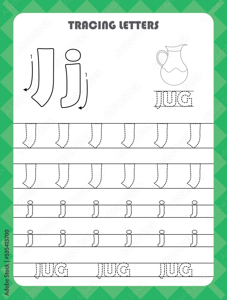 Trace letters of English alphabet and fill colors Uppercase and ...
