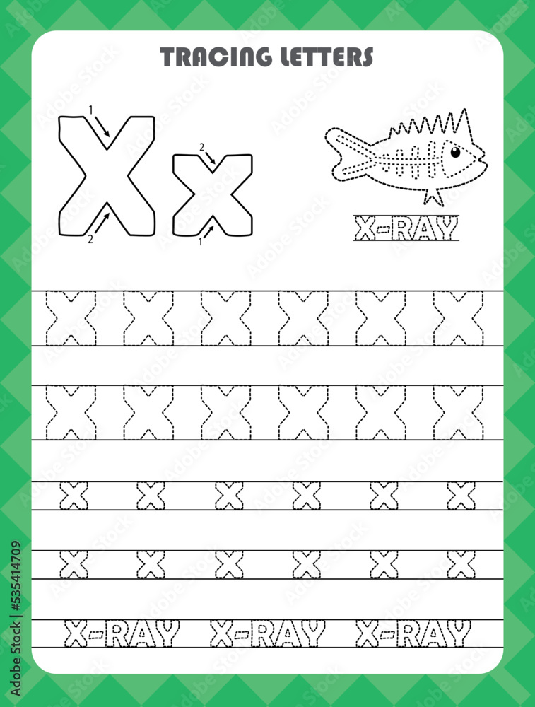 Trace letters of English alphabet and fill colors Uppercase and ...