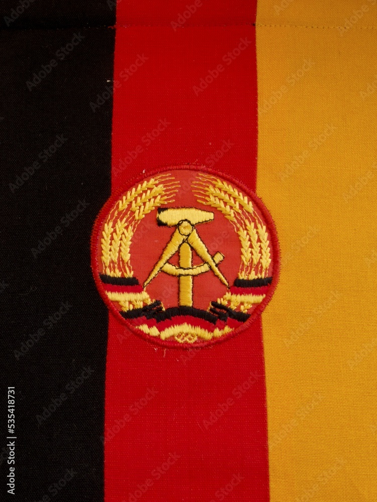 Flagge der DDR Stock Photo | Adobe Stock
