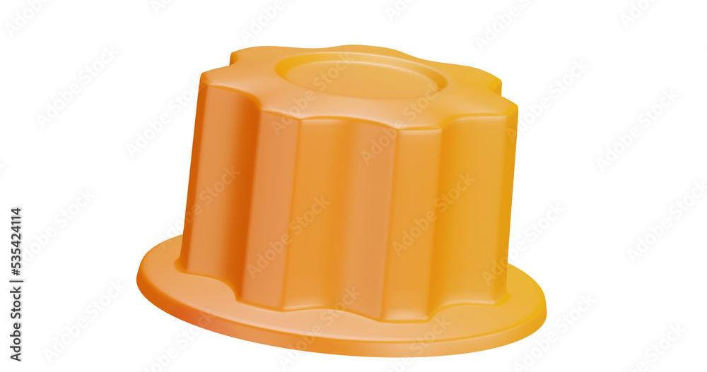 3D cartoon user interface illustration of a knurled knob dial icon on ...