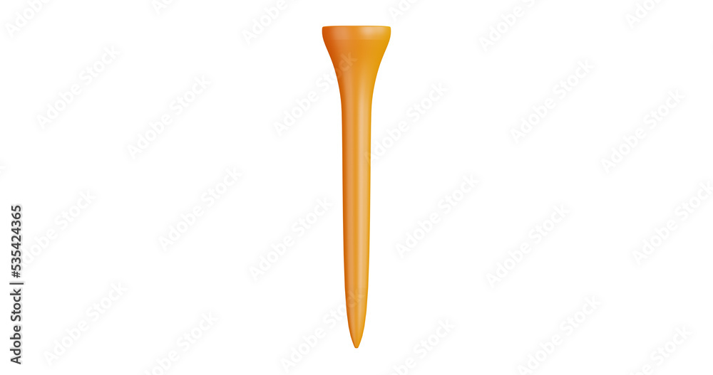 3D cartoon user interface illustration of a golf tee icon on an ...