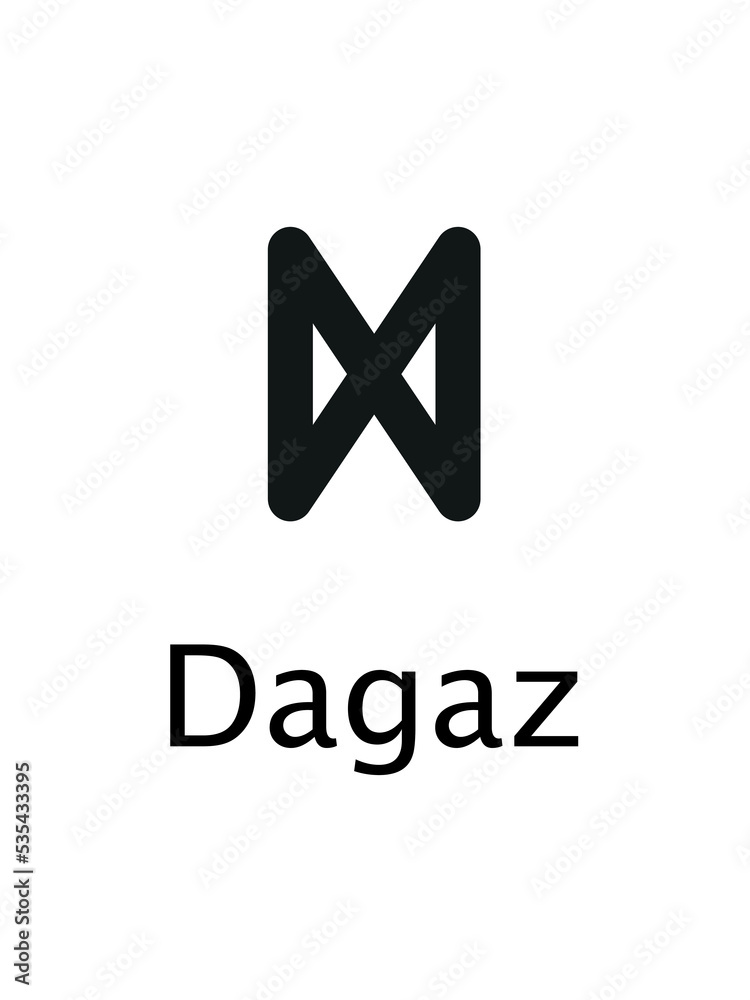 Dagaz Runes. Complete collection of Rune alphabet, futhark. Writing ...
