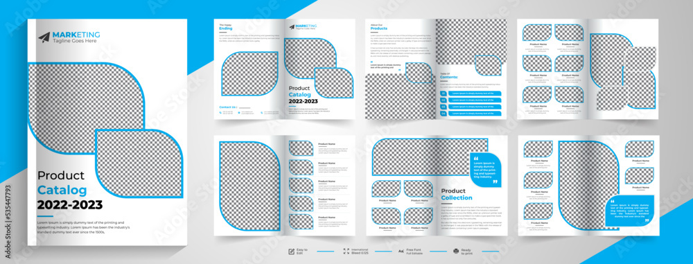 Company product catalog design template, Product catalog design ...