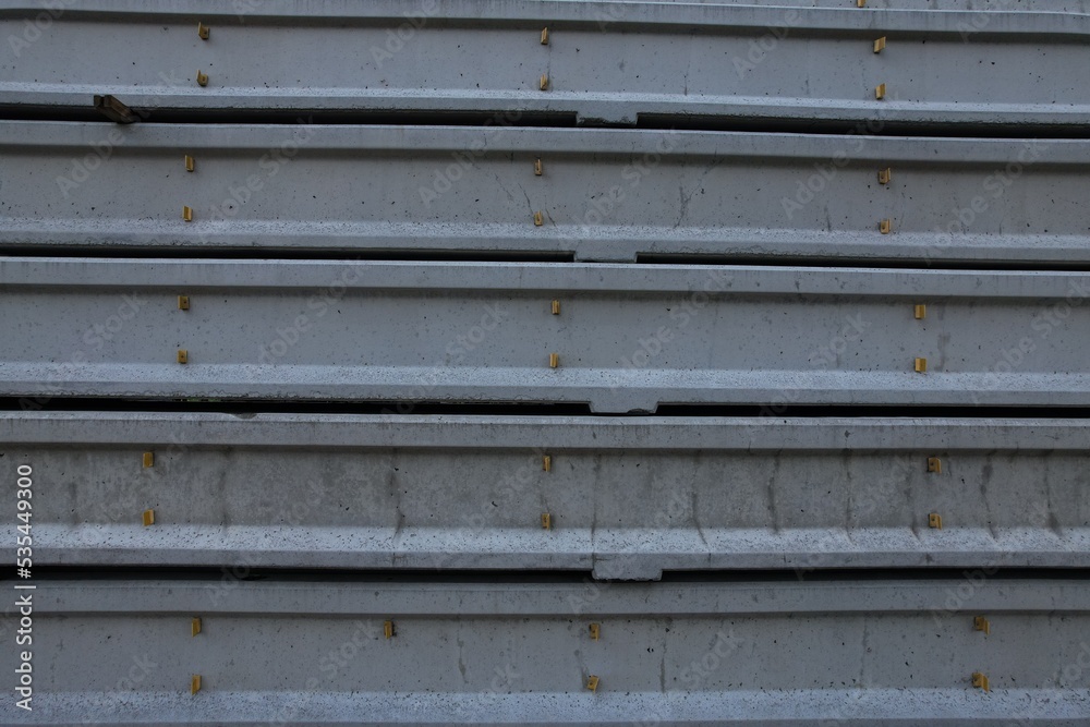 piles of Roadside barriers are used to protect traffic from roadside ...