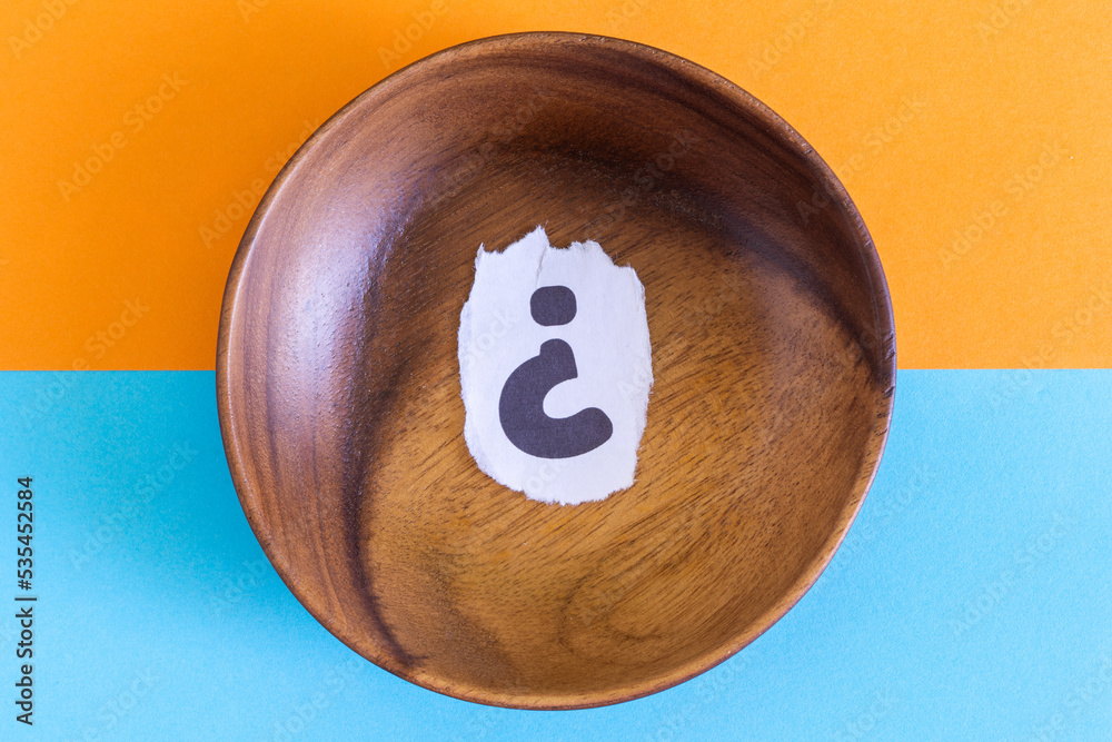 Asian wooden bowl, wooden plate, su Abstract pastel colored paper and ...