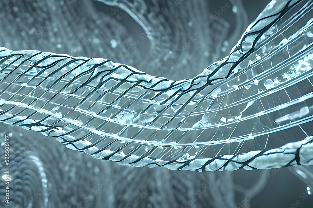 Genome sequencing DNA of Neanderthal chromosome molecule 3D structure ...