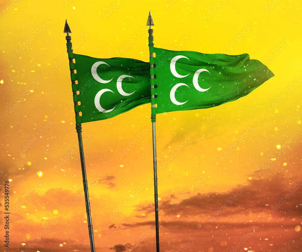 Ottoman Empire, Ottoman Empire Flag - Turkey Stock Illustration | Adobe ...