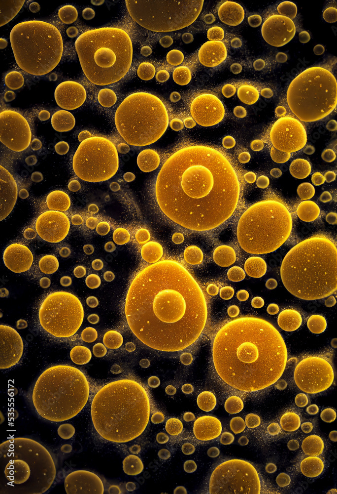 Beautiful Electronic Microscopy Of Bacteria - Medical Illustration Of ...