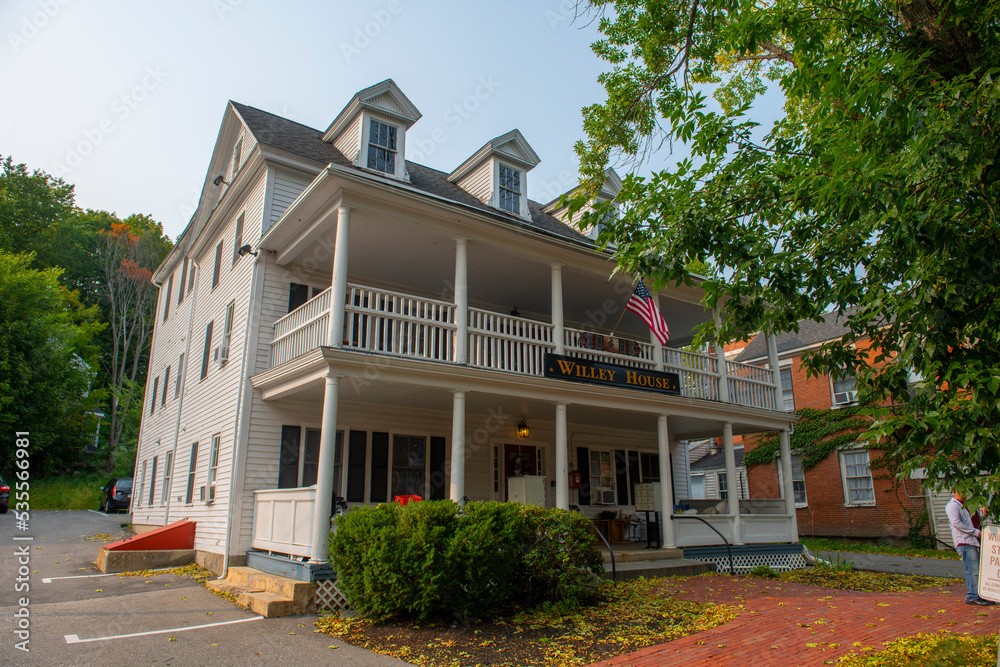 Willey House on Main Street in historic town center of Newmarket, New ...