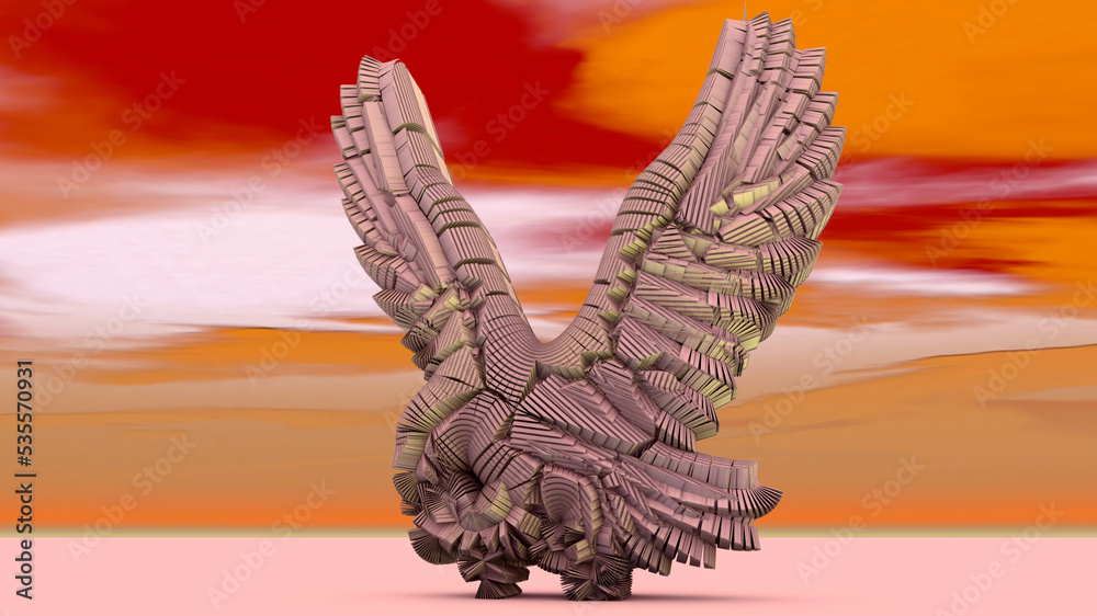 All about an eagle and the beauty of its wings. If turned into a mega ...