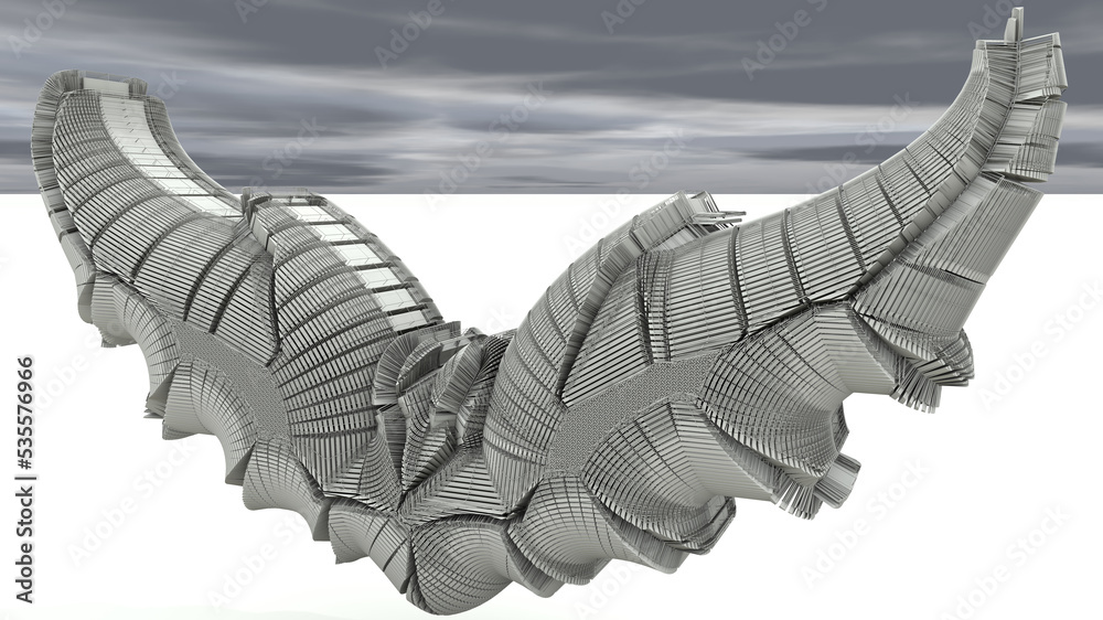 Illustration of a bat. Modelers can see mesh before converting to subd ...