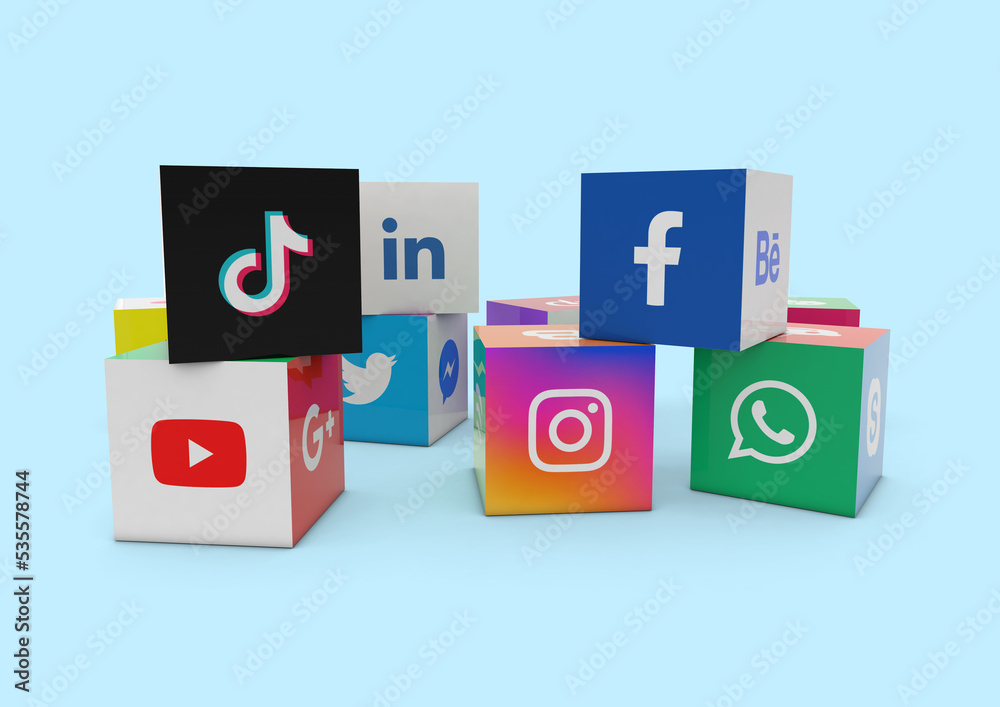 Sao Paulo, Brazil - October 4, 2022: 3D Illustration A collection of ...