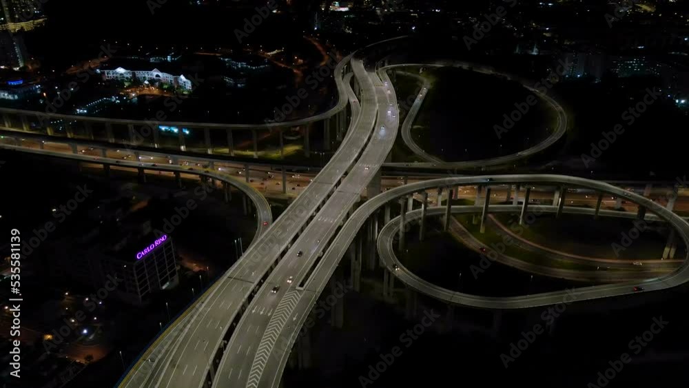 4K footage of Sg. Besi-Ulu Kelang Elevated Expressway, SUKE 24.4km, 3 ...