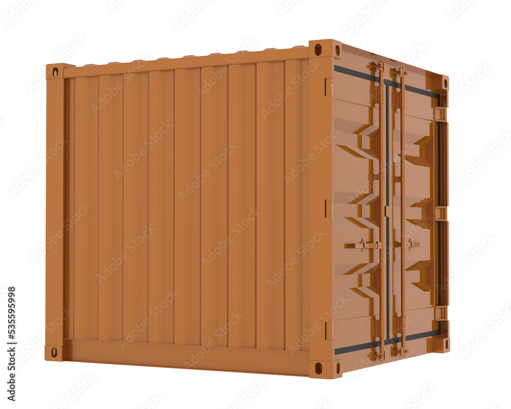 Container on transparent background. 3d rendering - illustration Stock ...