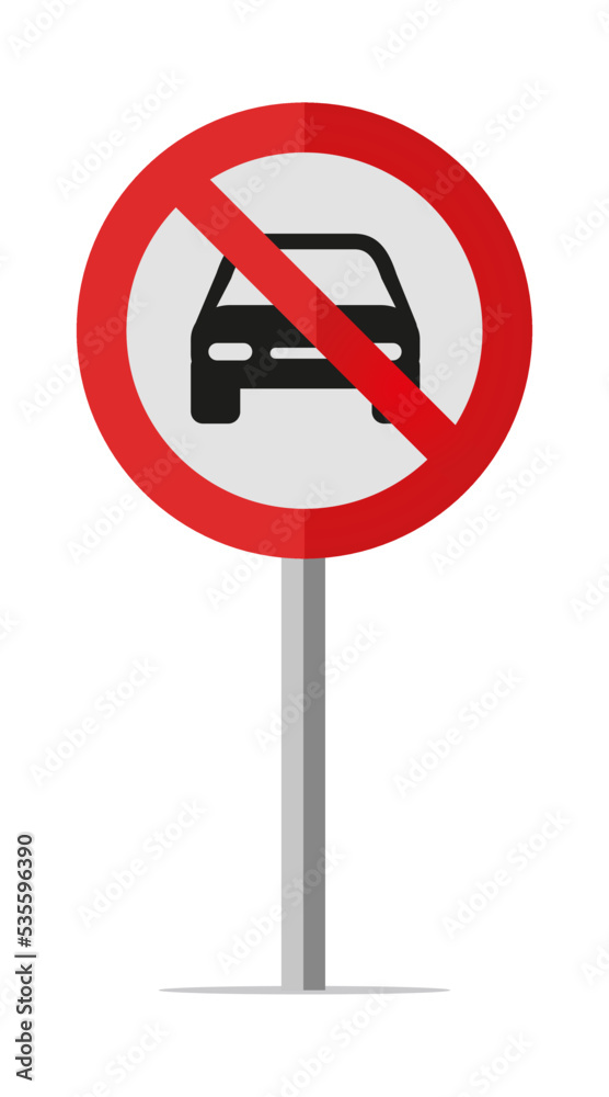 Panneau interdit et interdiction rond metal rouge signalisation ...