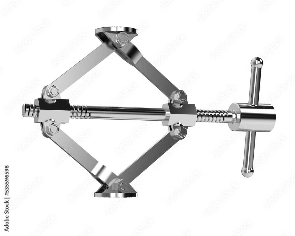 Car jack on transparent background. 3d rendering - illustration Stock ...