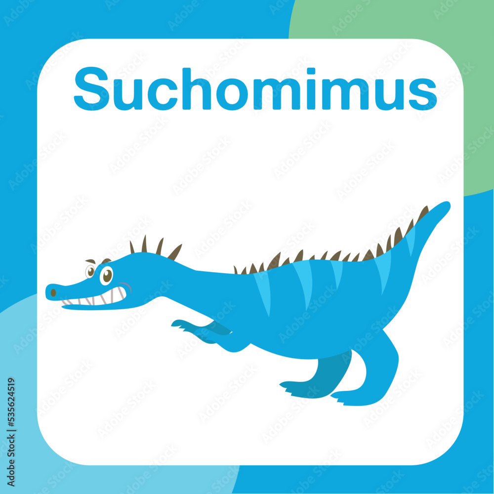 Printable dinosaur preschool flashcard. Dinosaur flashcard for kids ...