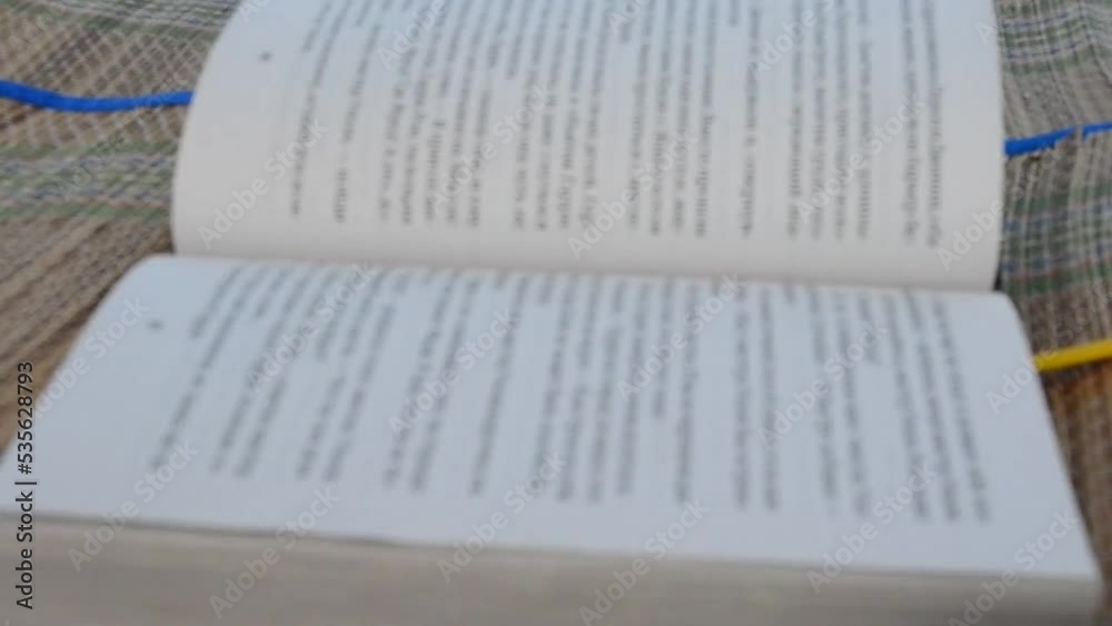 Big open book Stock Video | Adobe Stock