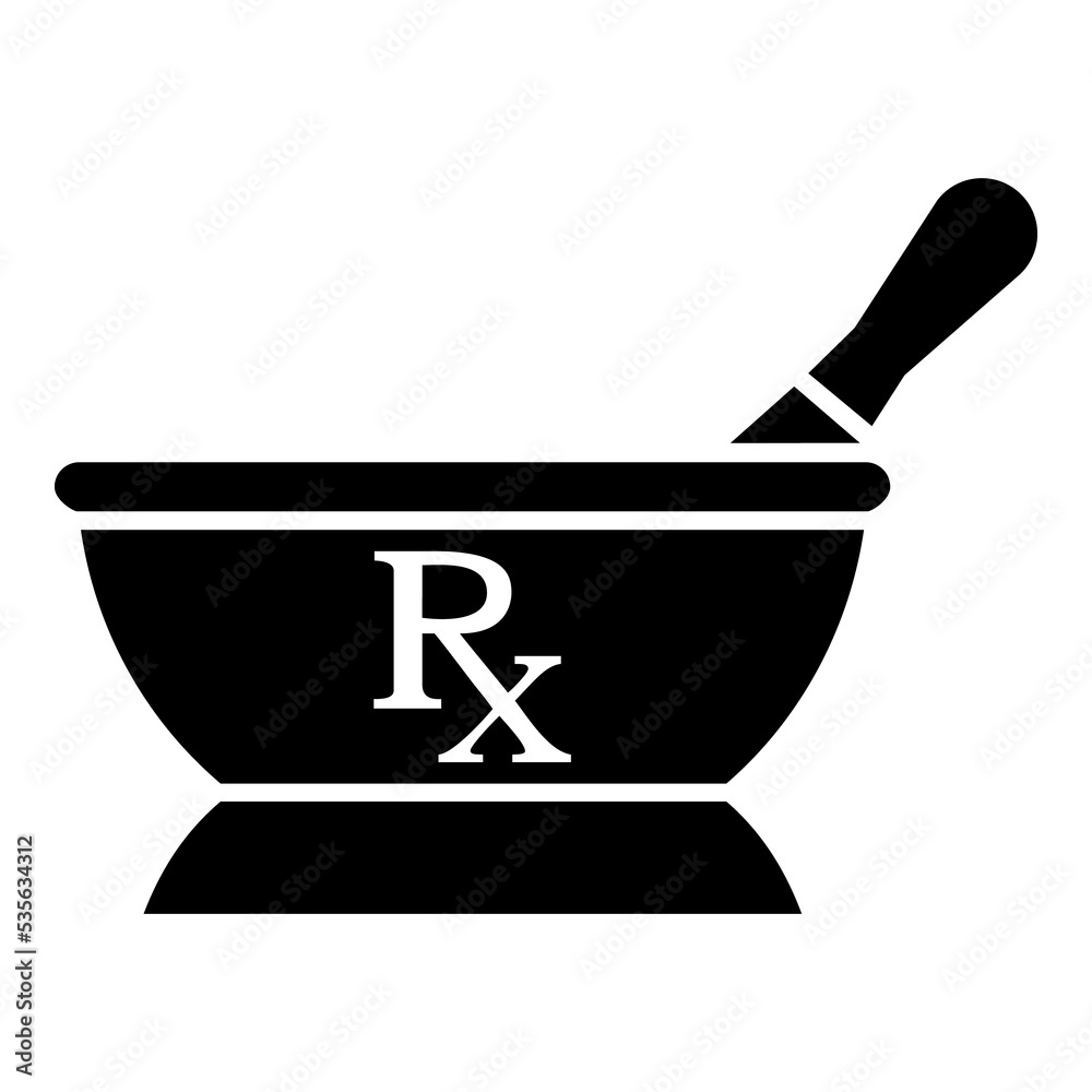 Icono de farmacia y medicina. Símbolo medicamentos. Silueta aislada de ...