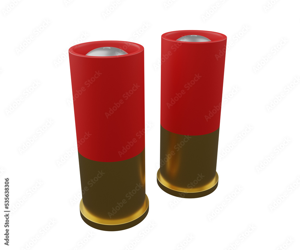 3d rendering animated realistic shotgun ammo Stock Illustration | Adobe ...