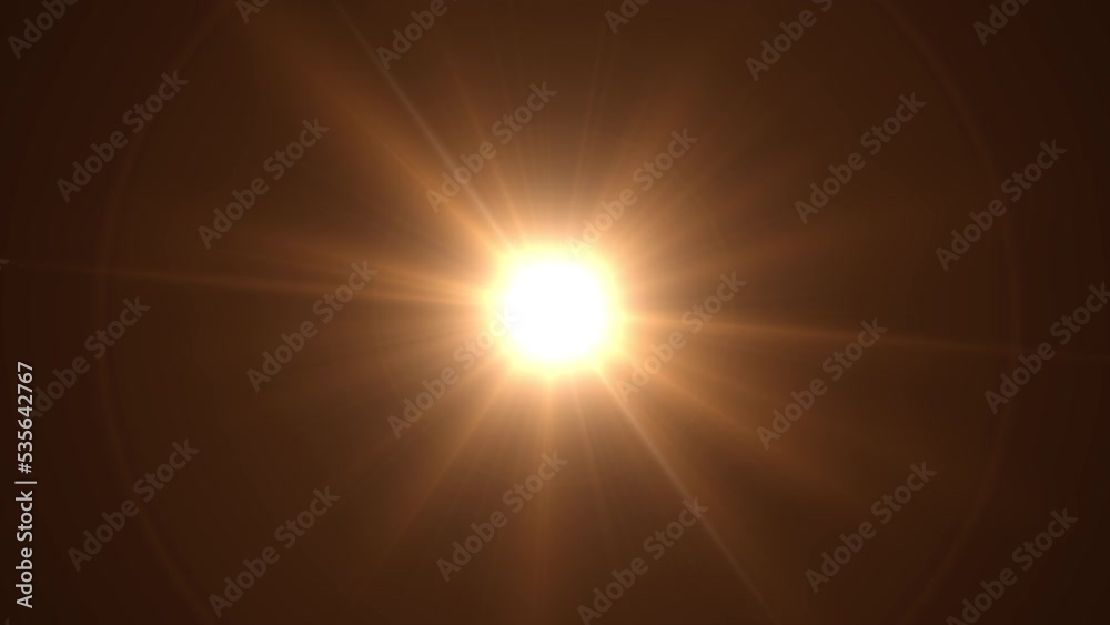 Optical Lens Flare, Optical Lens Flare Effect On Black Background ...