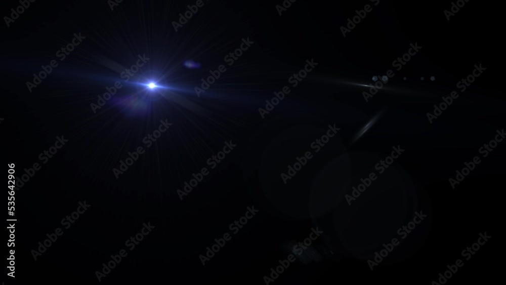 Optical Lens Flare, Optical Lens Flare Effect On Black Background ...