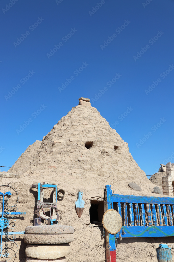 Traditional conical houses of Harran, Sanli Urfa, Turkey. Traditional ...