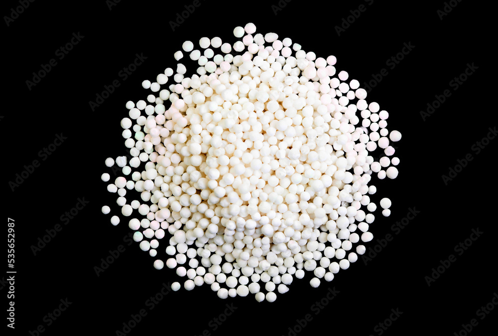 Tapioca Pearls on Black Background Stock Photo | Adobe Stock