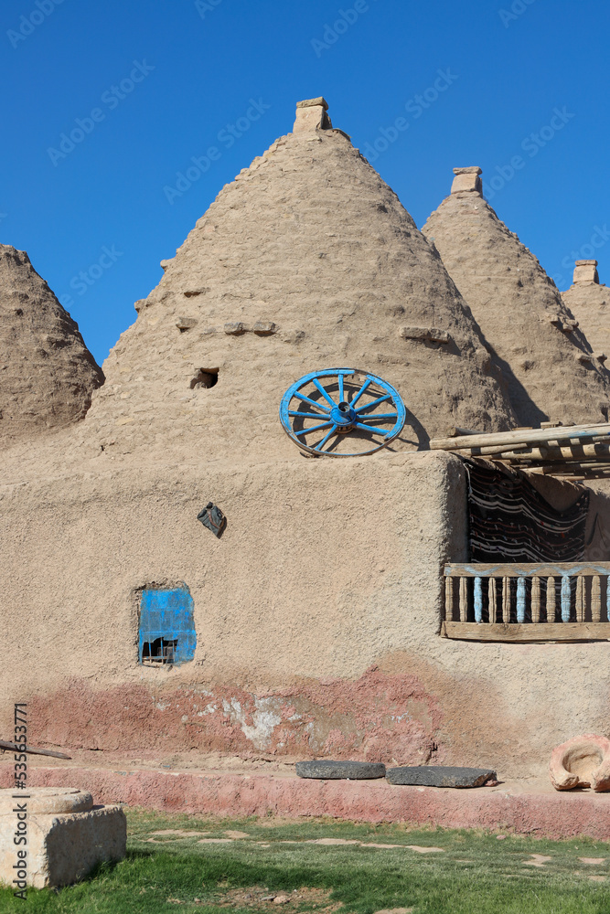 Traditional conical houses of Harran, Sanli Urfa, Turkey. Traditional ...