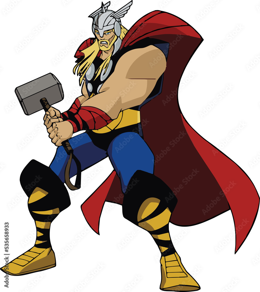 Thor silhouette PNG High resolution ilustração do Stock | Adobe Stock