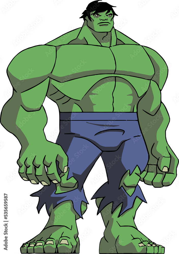 Hulk silhouette PNG High resolution Stock Illustration | Adobe Stock
