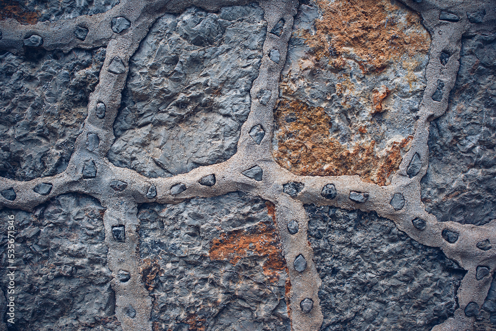 Silver Wall. Dark marble. Rock texture. Black texture. Stone background ...