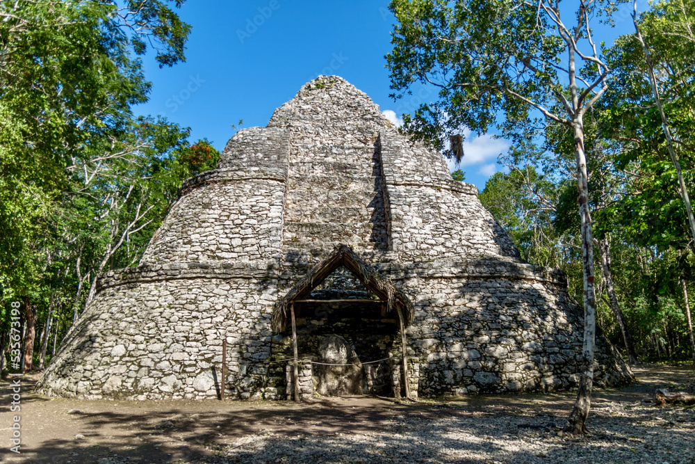 Mayan Pyramid structure at Coba in mexico Stock Photo | Adobe Stock